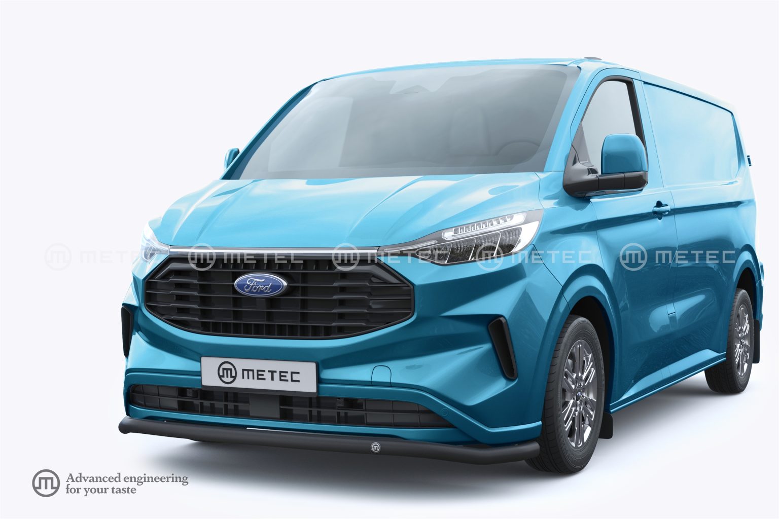 Frontrör Svart Ford Transit Custom 2024+ - KAMA